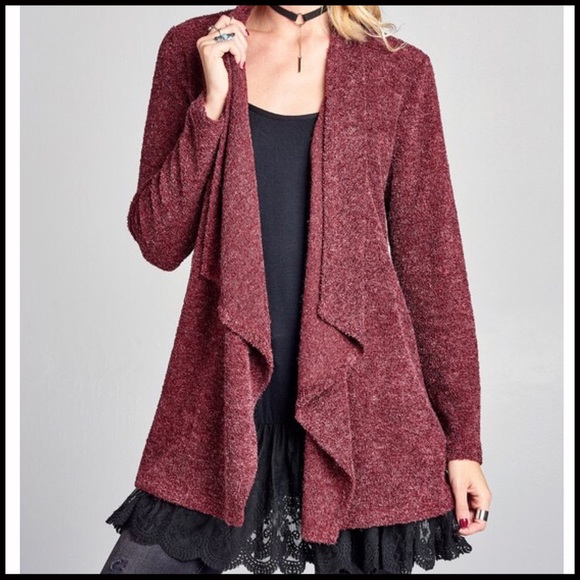 Boutique | Sweaters | Textured Waterfall Cardigan | Poshmark